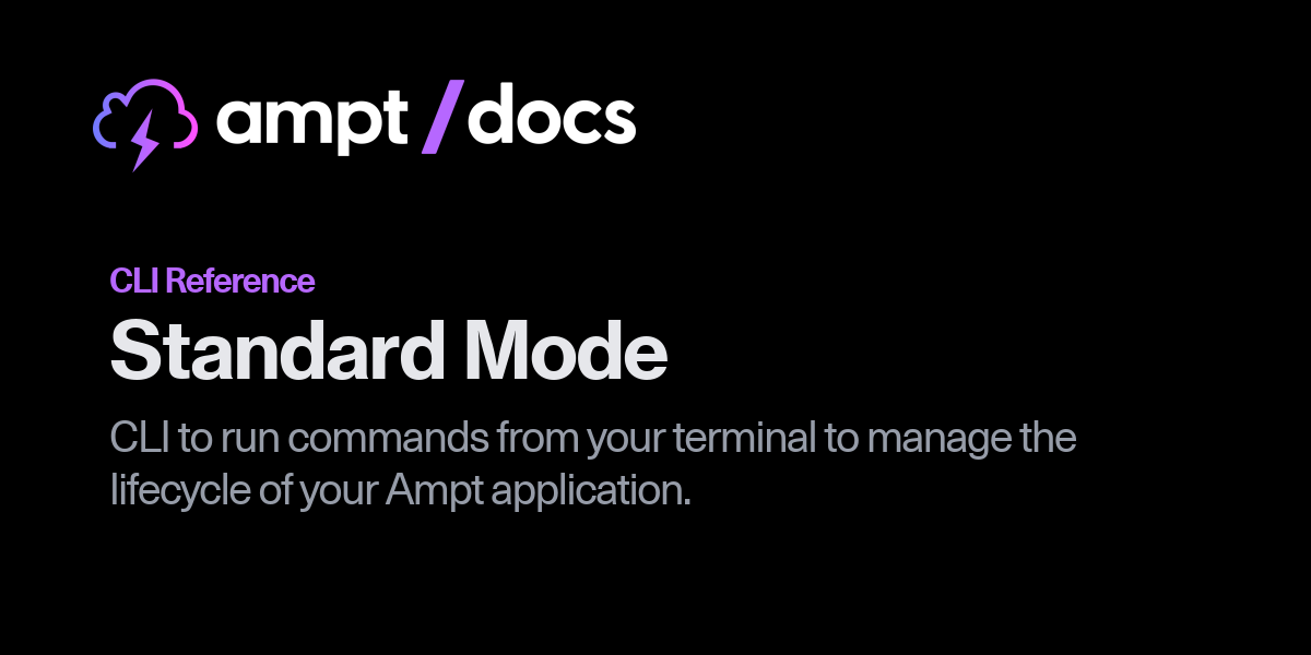 Standard Mode - Ampt