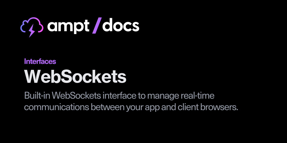 WebSockets - Ampt